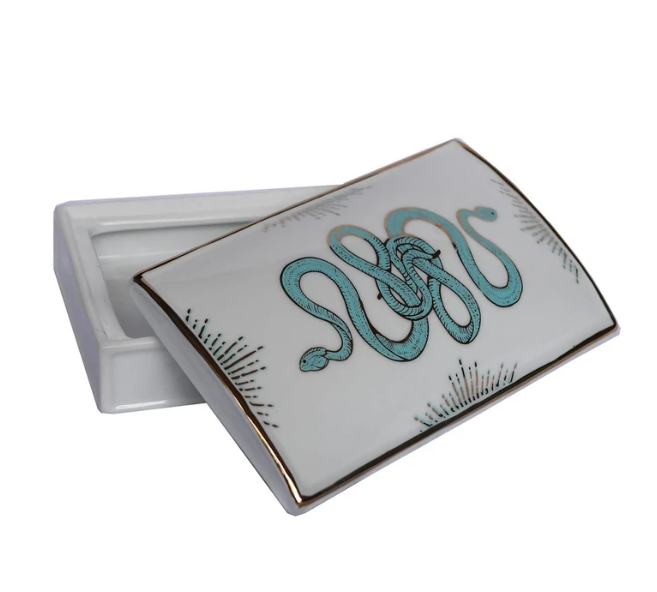 Double Snake Ceramic Box by Spitfire | KIN