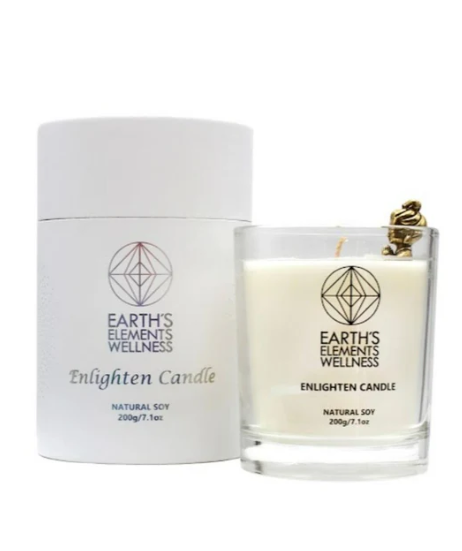 Earth's Elements Enlighten Crystal Candle | KIN
